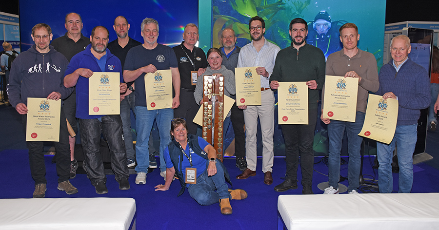 BSAC honours award winners at 2026 Go Diving Show - British Sub-Aqua Club