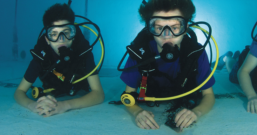 Learning to scuba dive at school with BSAC - British Sub-Aqua Club