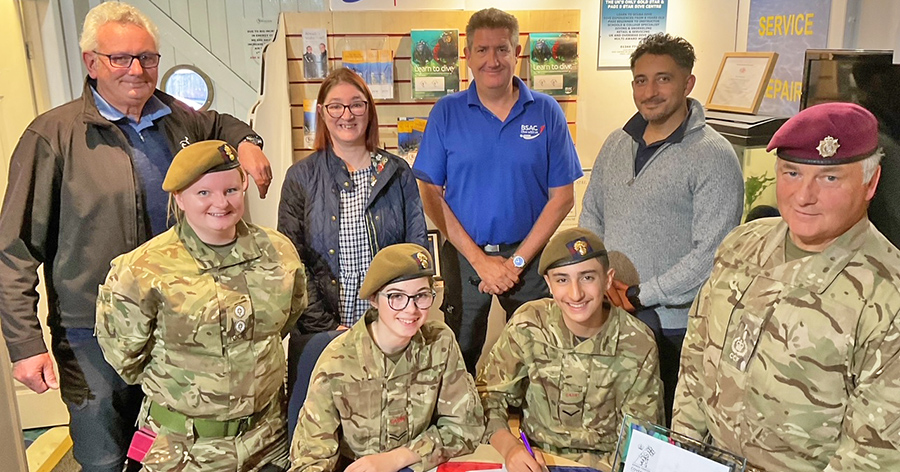 Army Cadets embark on instructor journey with BSAC and Divecrew ...