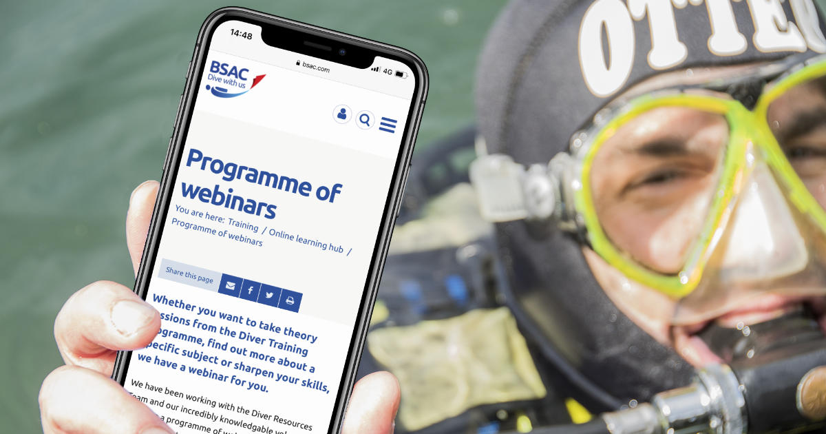 How to safely book onto a BSAC webinar - British Sub-Aqua Club
