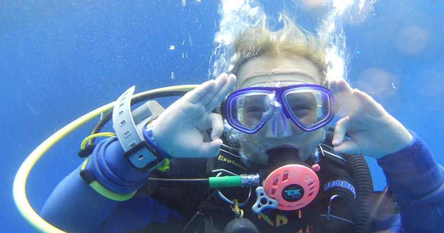 I learnt to scuba dive aged 10 and loved it! - British Sub-Aqua Club